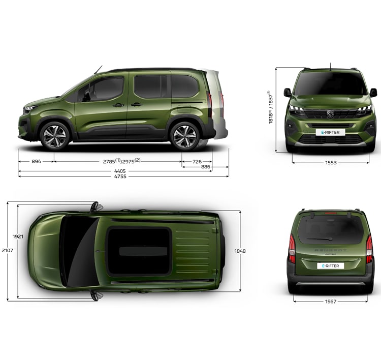 PEUGEOT E-RIFTER | O veículo polivalente, de lazer e 100% elétrico